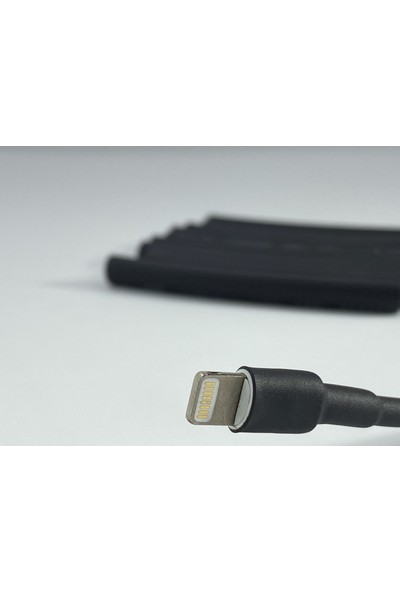 Asian Tech Store iPhone Şarj Kablosu Koruyucu Makaron Siyah 10 Adet 6 cm Asian Tech Store iPhone Şarj Kablosu Koruyucu Makaron Siyah 10 Adet 6 cm