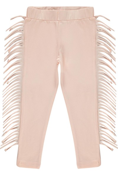 Civil Girls Kız Çocuk Püsküllü Tayt 2-5 Yaş Somon