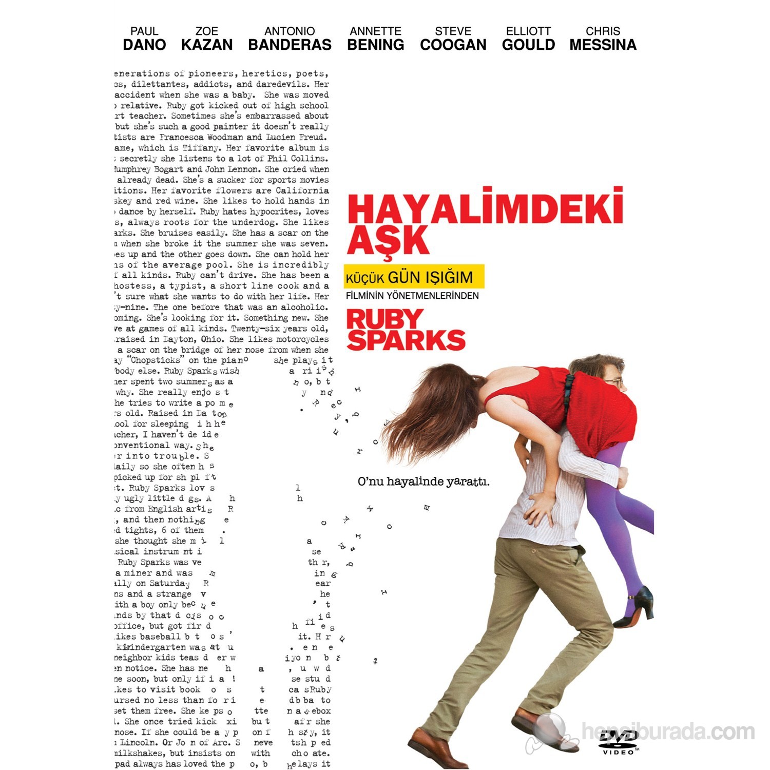 Ruby Sparks (Hayalimdeki Aşk) (DVD) Fiyatı - Taksit Seçenekleri