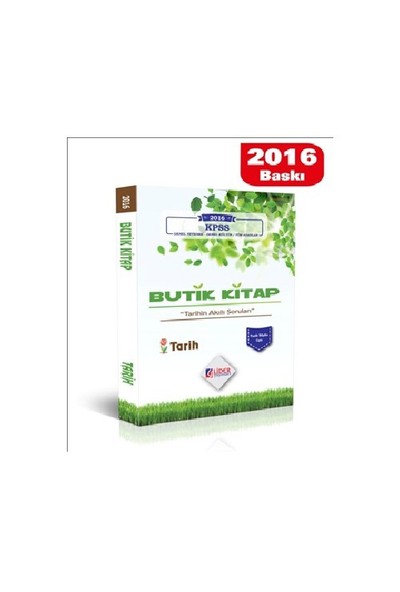 Lider Kpss 2016 Butik Kitap Tarih Lider Kpss 2016 Butik Kitap Tarih