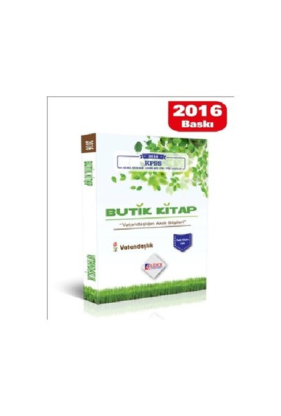 Lider Kpss 2016 Butik Kitap Vatandaşlık Lider Kpss 2016 Butik Kitap Vatandaşlık