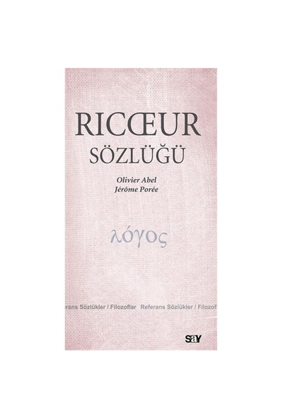 Ricoeur Sözlüğü - Jerome Poree Ricoeur Sözlüğü - Jerome Poree