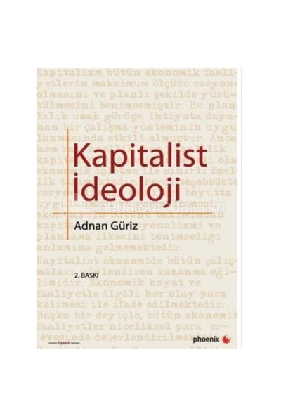 Kapitalist İdeoloji Kapitalist İdeoloji