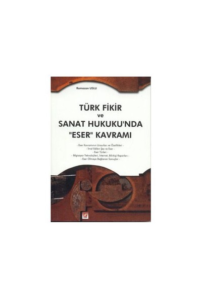 Türk Fikir Ve Sanat Hukuku'nda 