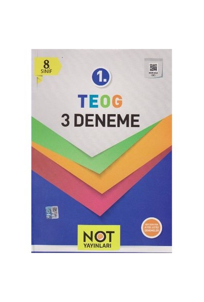 Not 8. Sınıf Teog 1 (3 Deneme) Not 8. Sınıf Teog 1 (3 Deneme)