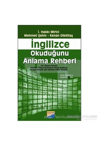 İngilizce Okuduğunu Anlama Rehberi-Mehmet Şahin