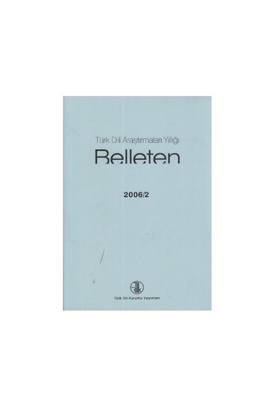 Türk Dili Araştırmaları Yıllığı - Belleten 2006 / 2-Kolektif