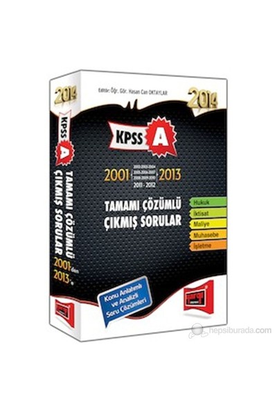 Yargı KPSS 2014 A Grubu 2001-2013 Tamamı Çözümlü Çıkmış Sorular Yargı KPSS 2014 A Grubu 2001-2013 Tamamı Çözümlü Çıkmış Sorular