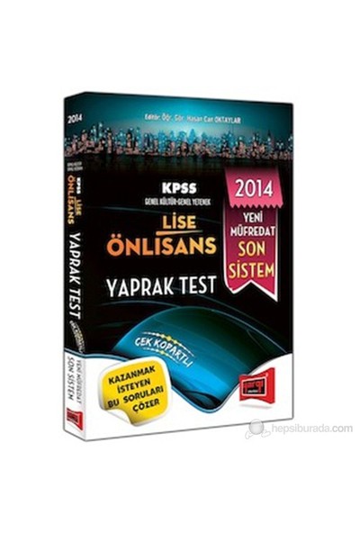 Yargı Kpss 2014 Lise-Önlisans Yaprak Test-Kolektif Yargı Kpss 2014 Lise-Önlisans Yaprak Test-Kolektif