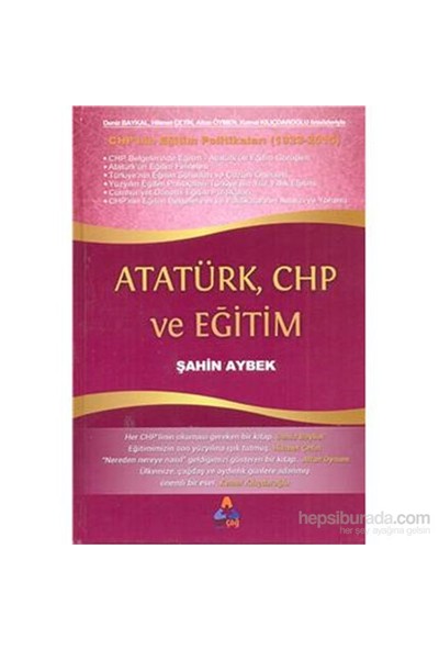 Atatürk Chp Ve Eğitim-Şahin Aybek Atatürk Chp Ve Eğitim-Şahin Aybek