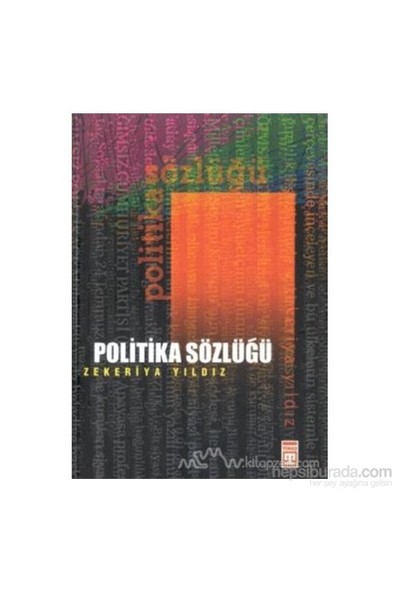 Politika Sözlüğü-Zekeriya Yıldız