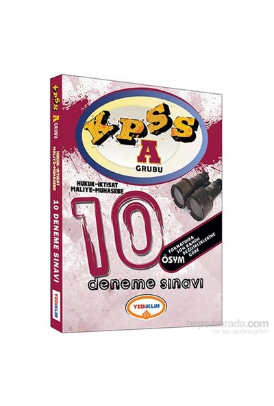 Yediiklim KPSS A GRUBU 2014 10 Deneme Sınavı