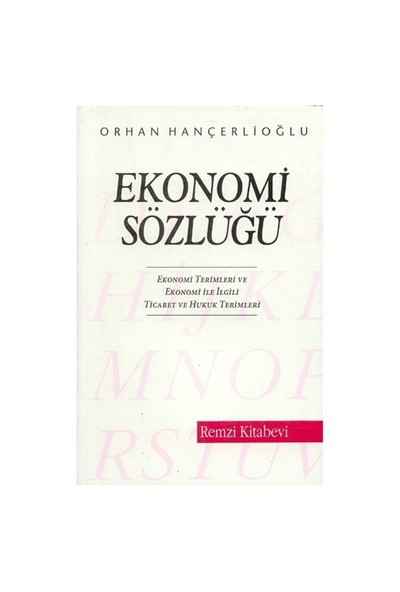 Ekonomi Sözlüğü Ekonomi Sözlüğü
