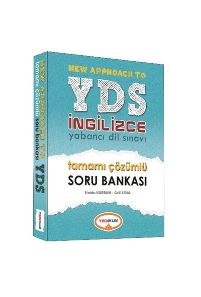 Yediiklim Yayınları New Approach To YDS İngilizce Yabancı Dil Sınavı Tamamı Çözümlü Soru Bankası Yediiklim Yayınları New Approach To YDS İngilizce Yabancı Dil Sınavı Tamamı Çözümlü Soru Bankası