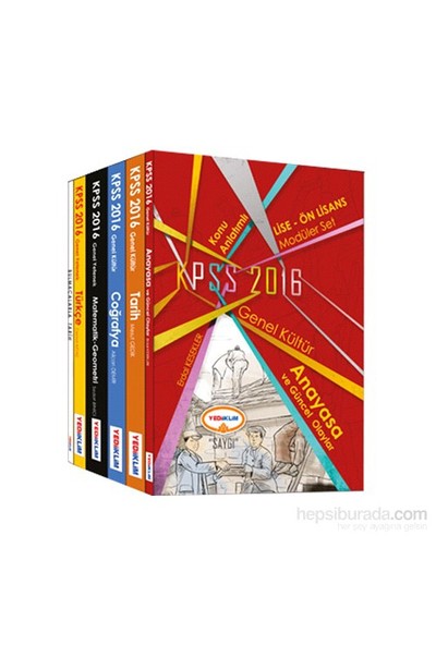 Yediiklim Kpss 2016 Lise Ön Lisans Konu Anlatımlı Modüler Set (6 Kitap)-Kolektif Yediiklim Kpss 2016 Lise Ön Lisans Konu Anlatımlı Modüler Set (6 Kitap)-Kolektif