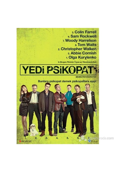 Seven Psychopaths (Yedi Psikopat) (DVD) Seven Psychopaths (Yedi Psikopat) (DVD)