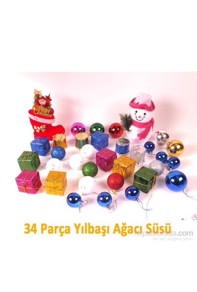 Act Yılbaşı Ağacı Süsü - 34 Parça