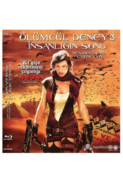 Resident Evil 3:Extinction (Ölümcül Deney 3:İnsanlığın Sonu) (Blu-Ray Disc)