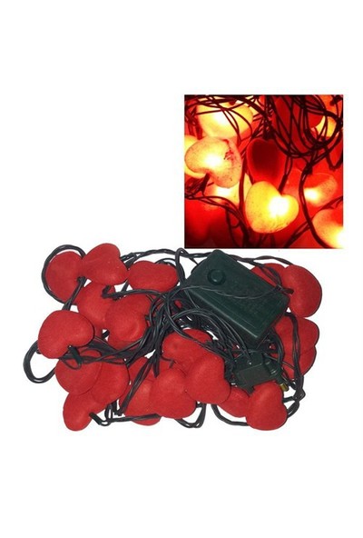 Pandoli Kalp Şeklinde Işık 30 Ampüllü 3 Metre Pandoli Kalp Şeklinde Işık 30 Ampüllü 3 Metre