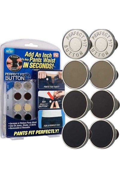 Perfect Fit Button Yedek Kot Pantolon Düğme Seti