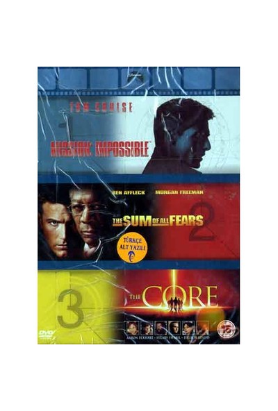 Action Box Set (Mission Impossıble-the Sum Of All Fears-the Core) ( DVD ) Action Box Set (Mission Impossıble-the Sum Of All Fears-the Core) ( DVD )