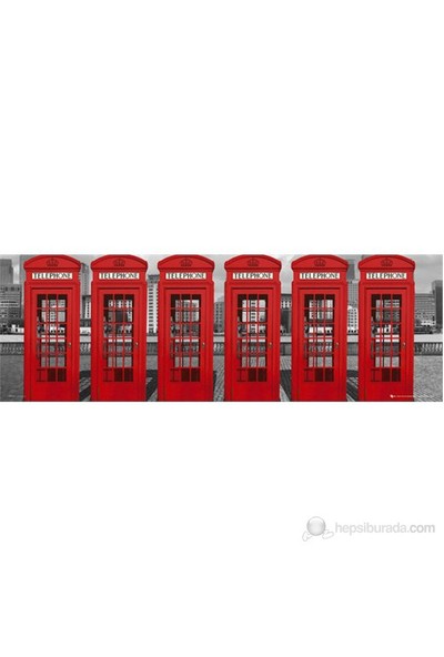 London Phoneboxes Midi Poster