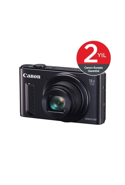 Canon PowerShot SX610HS 20.2 MP 18x Optik Zoom Dijital Fotoğraf Makinesi Siyah Canon PowerShot SX610HS 20.2 MP 18x Optik Zoom Dijital Fotoğraf Makinesi Siyah
