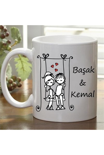 Kişiye Özel Romantik Salıncak Kupa
