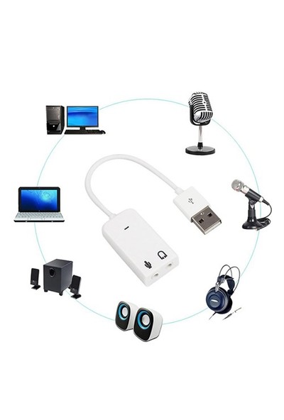 Microcase Usb Ses Kartı 7+1