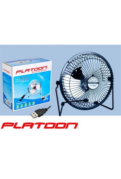 Platoon Pl-9928 Usb Vantilatör Metal Fan 17 Cm Büyük Boy Platoon Pl-9928 Usb Vantilatör Metal Fan 17 Cm Büyük Boy
