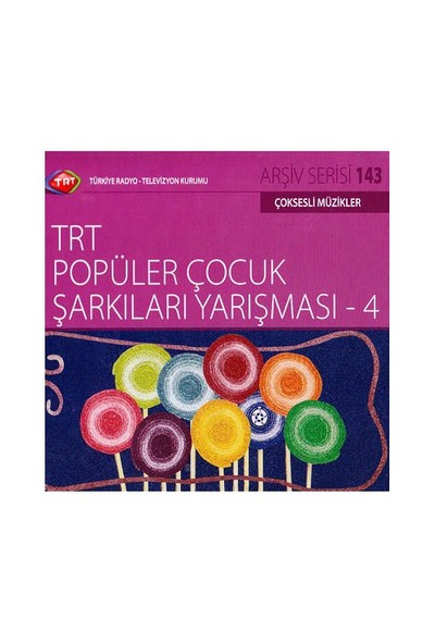 TRT Arşiv Serisi 143: TRT Popüler Çocuk Şarkıları Yarışması 4 ( CD ) TRT Arşiv Serisi 143: TRT Popüler Çocuk Şarkıları Yarışması 4 ( CD )