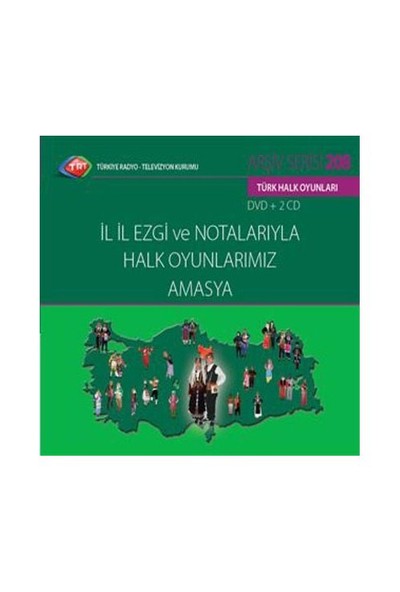 TRT Arşiv Serisi - 208 / İl İl Ezgi ve Notalarıyla Halk Oyunlarımız - Amasya ( CD ) TRT Arşiv Serisi - 208 / İl İl Ezgi ve Notalarıyla Halk Oyunlarımız - Amasya ( CD )