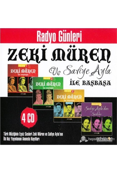 Radyo Günleri - Zeki Müren ve Safiye Ayla İle Başbaşa (4 CD) Radyo Günleri - Zeki Müren ve Safiye Ayla İle Başbaşa (4 CD)