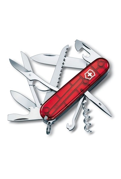 Victorinox Huntsman Kırmızı Şeffaf Çakı Victorinox Huntsman Kırmızı Şeffaf Çakı