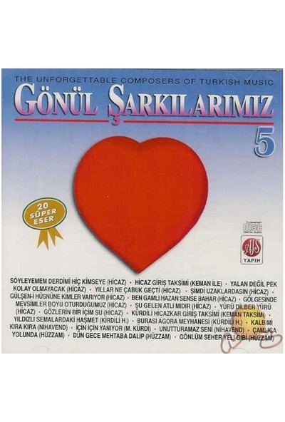 Gönül Şarkılarımız 5 (cd)