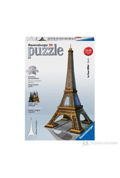 Ravensburger 3 Boyutlu 216 Parçalı Plastik Puzzle Eyfel Kulesi-125562
