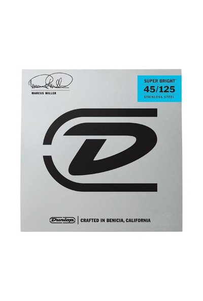 Jim Dunlop DBMMS45125 Marcus Miller Super Bright Bas Gitar Teli (45-125) Jim Dunlop DBMMS45125 Marcus Miller Super Bright Bas Gitar Teli (45-125)