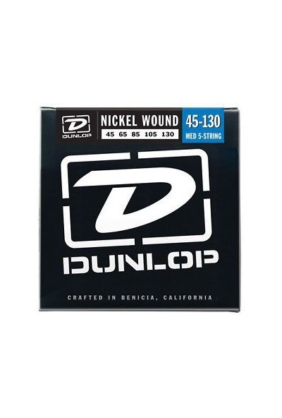 Jim Dunlop DBN45130 Medium 5 Telli Bas Gitar Tel Seti (45-130) Jim Dunlop DBN45130 Medium 5 Telli Bas Gitar Tel Seti (45-130)