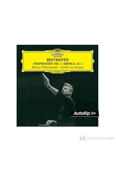 Herbert Von Karajan - Beethoven: Symphonıes Nos:3-4 Herbert Von Karajan - Beethoven: Symphonıes Nos:3-4
