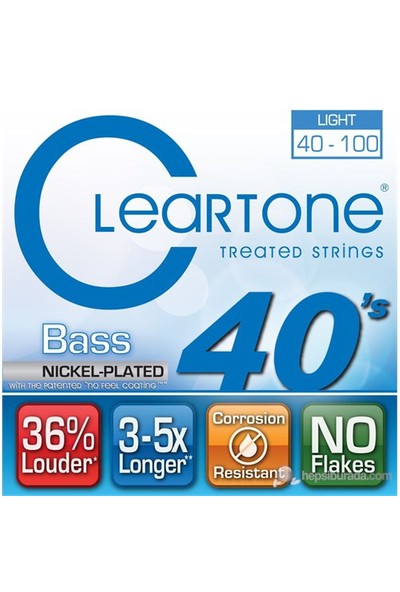 Cleartone Bass Light (40-100) Nps Bas Gitar Teli Cleartone Bass Light (40-100) Nps Bas Gitar Teli