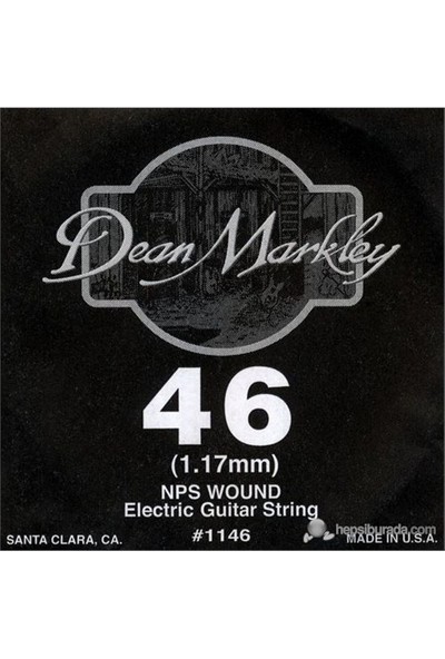 Dean Markley Nickel Steel Wounded .046 Elektro Gitar Telleri