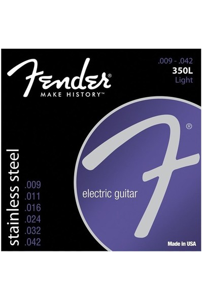Fender Stainless 350'S Guitar Strings, Stainless S Fender Stainless 350'S Guitar Strings, Stainless S