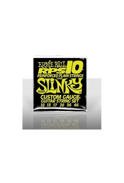 Ernie Ball PO2240 RPS-10 Slinky Nickel Wound 010 - 046 Elektro Gitar Tel Seti Ernie Ball PO2240 RPS-10 Slinky Nickel Wound 010 - 046 Elektro Gitar Tel Seti