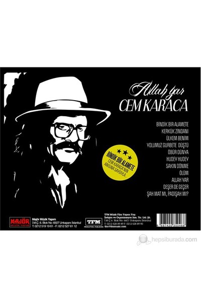 Cem Karaca - Allah Yar (CD)