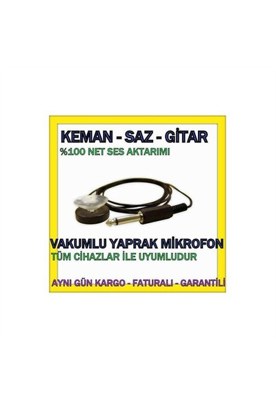 Yaprak Mikrofon Vakumlu Gitar-Saz İçin Esm10 Yaprak Mikrofon Vakumlu Gitar-Saz İçin Esm10