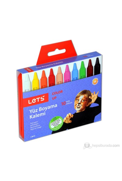 Lets 6810 Yüz Boyama Kalemi 10 Renk Lets 6810 Yüz Boyama Kalemi 10 Renk