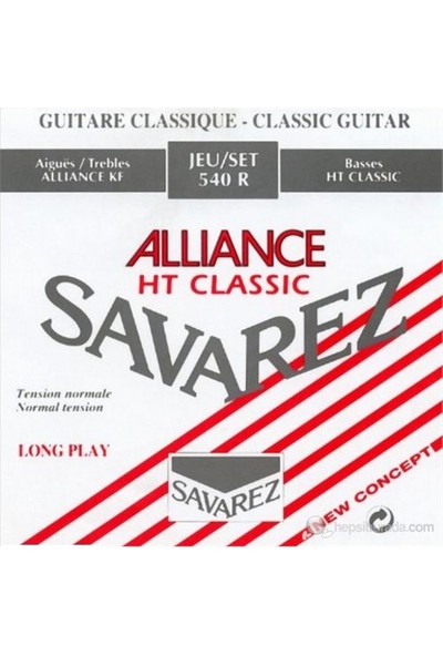 Savarez 540R Alliance/Ht Classic Rouge Klasik Gitar Teli Savarez 540R Alliance/Ht Classic Rouge Klasik Gitar Teli