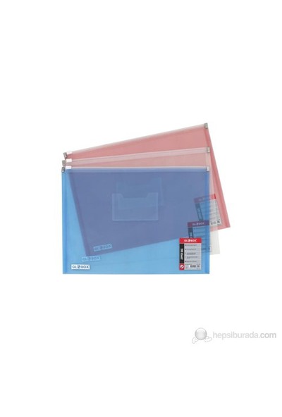 Globox Fermuarlı Şeffaf Dosya A4 6892
