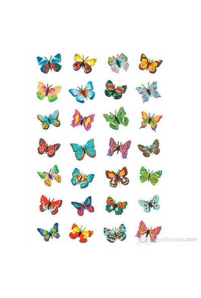 Herma Çocuk Etiketleri Parlak Kelebekler