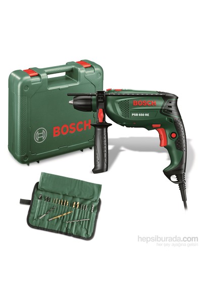 Bosch PSB 650RE 650W Kompakt Seri Çantalı Darbeli Matkap Bosch PSB 650RE 650W Kompakt Seri Çantalı Darbeli Matkap
